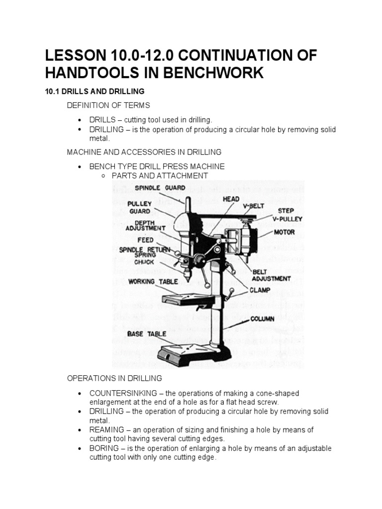 Drilling and Tapping Techniques | PDF | Drilling | Metalworking