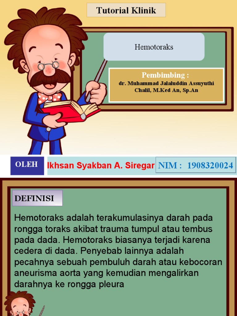 Tutorial Klinik Hemothoraks | PDF