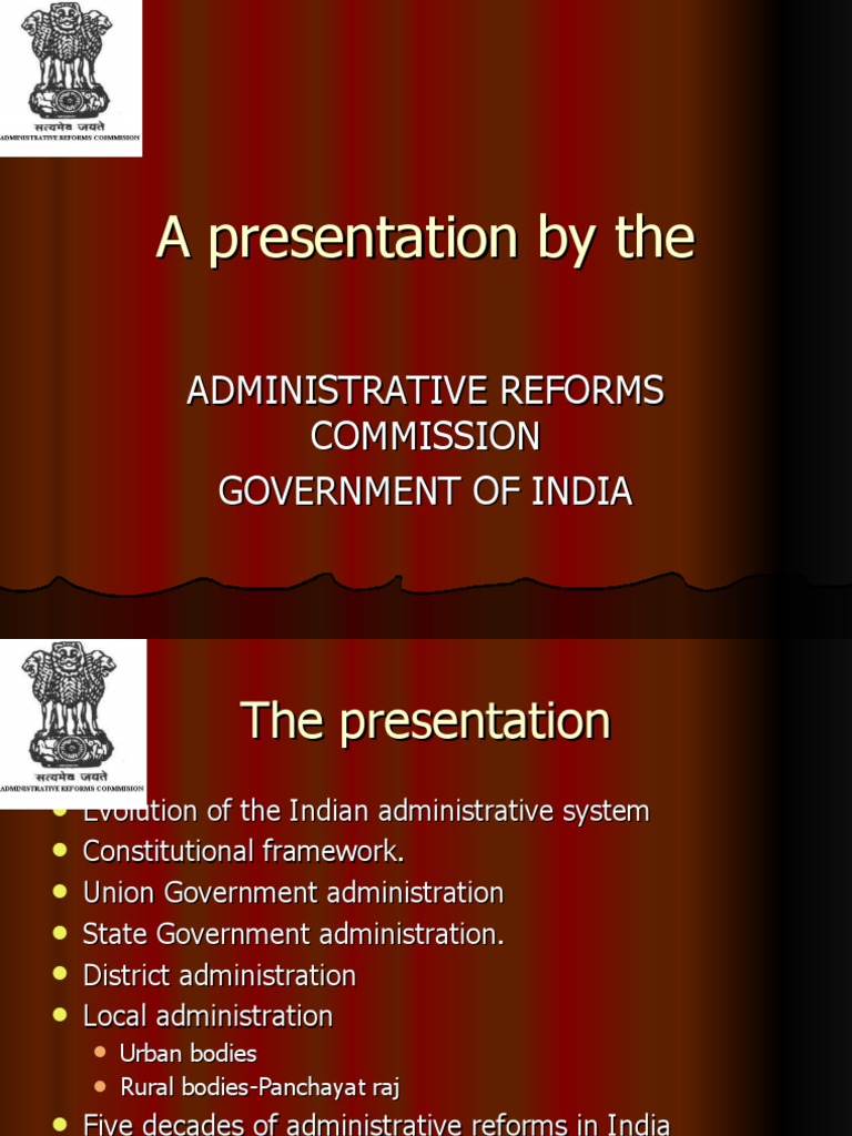 Indian Administrative System | PDF | Government Of India | Local Government
