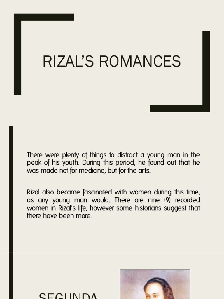 Jose Rizal's Love Affairs | PDF