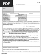 Template of Interview Protocol | PDF | Interview