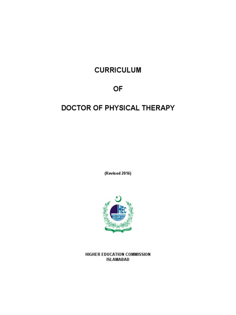 DPT Curriculum | PDF | Physical Therapy | Neuron
