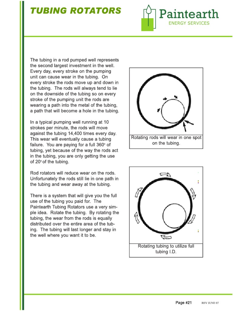 Paintearth Energy Tubing Rotators | PDF | Transmission (Mechanics) | Pump