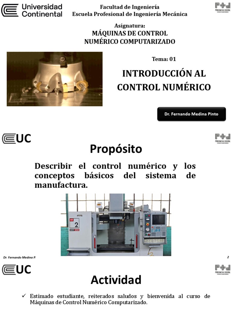 Introducción al control numérico: conceptos básicos, definiciones, historia y aplicaciones | PDF ...