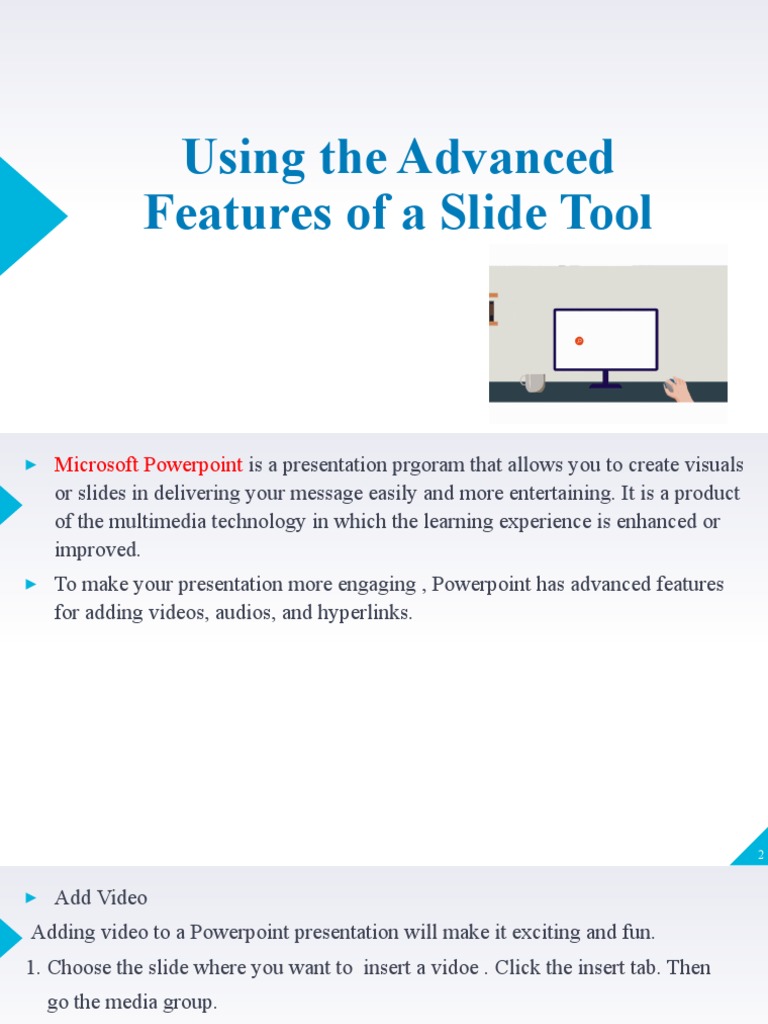 Using The Advanced Features of A Slide Presentaion Tool | PDF | Icon ...