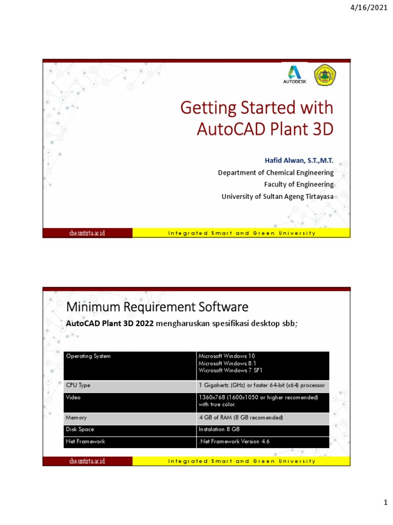 Modul 1 - Getting Started AutoCAD Plant 3D | PDF