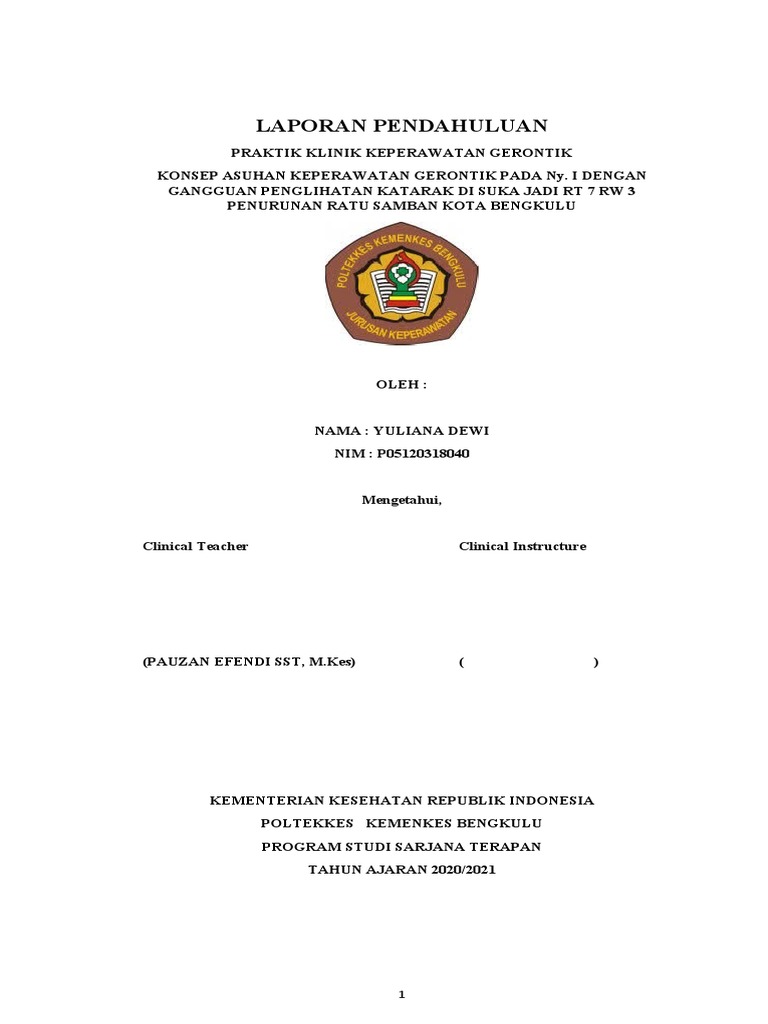 LP Gerontik (Yuliana Dewi) | PDF | Pengembangan Diri | Kesehatan Holistik