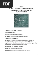 CSEC Geography FieldStudy SBA Strategy Sheet | PDF