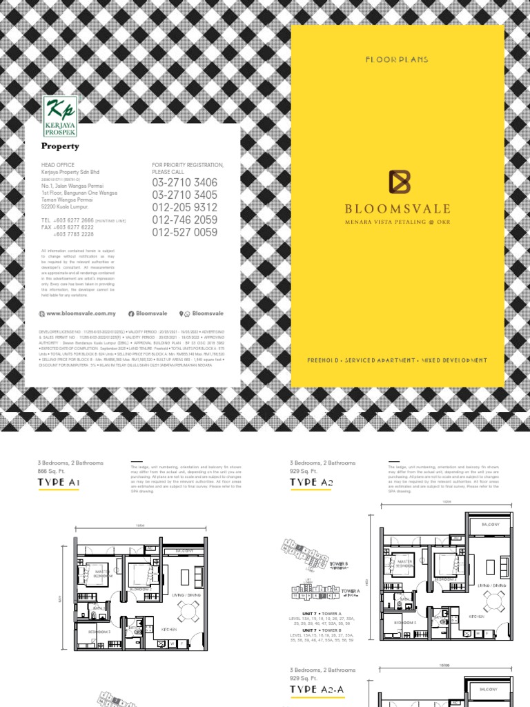Floor Plans and Unit Layouts for Bloomsvale Serviced Apartment ...