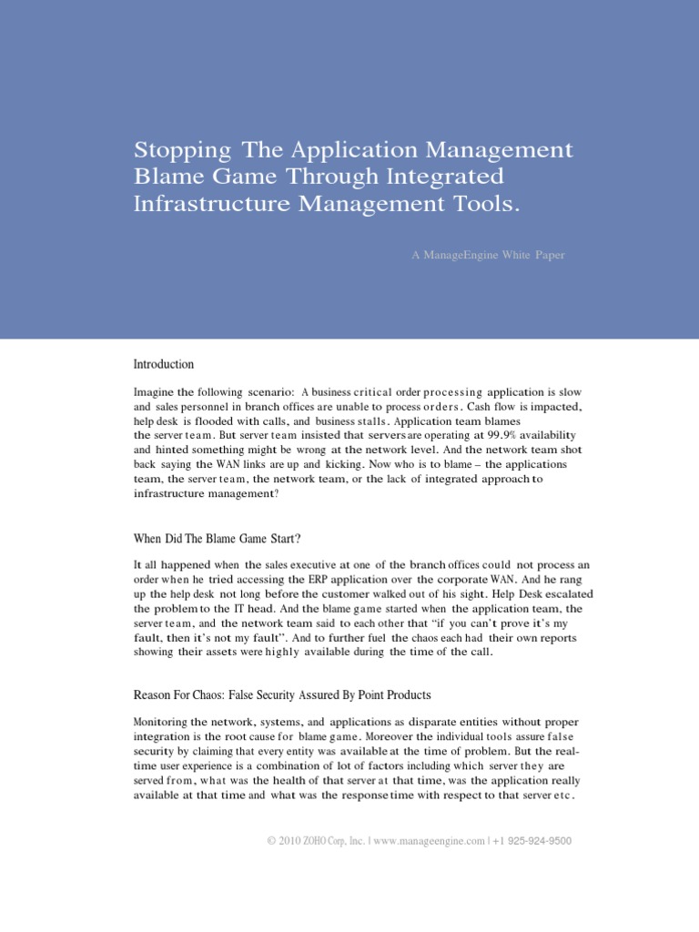 Integrated Infrastructure Management | PDF | Server (Computing ...