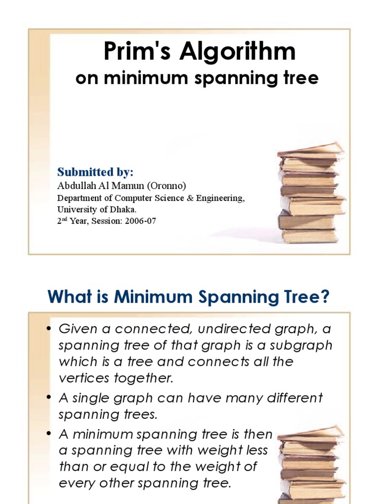 Prim's Algorithm: On Minimum Spanning Tree | PDF | Theoretical Computer Science | Graph Theory