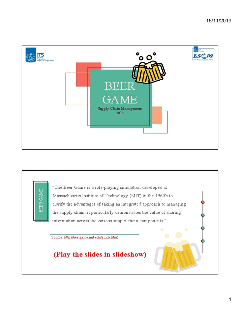 Beer Game | PDF | Inventory | Supply Chain