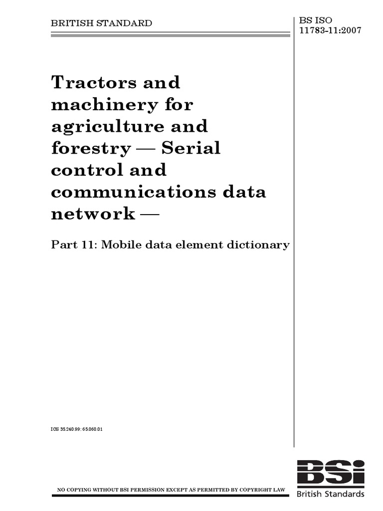 Iso 11783-11 | PDF | International Organization For Standardization ...