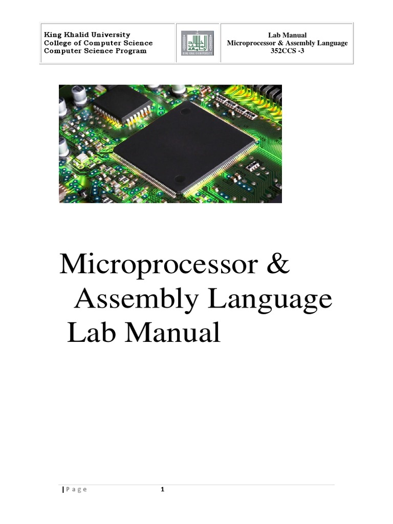 352ccs - Lab Manual | PDF | Assembly Language | Central Processing Unit