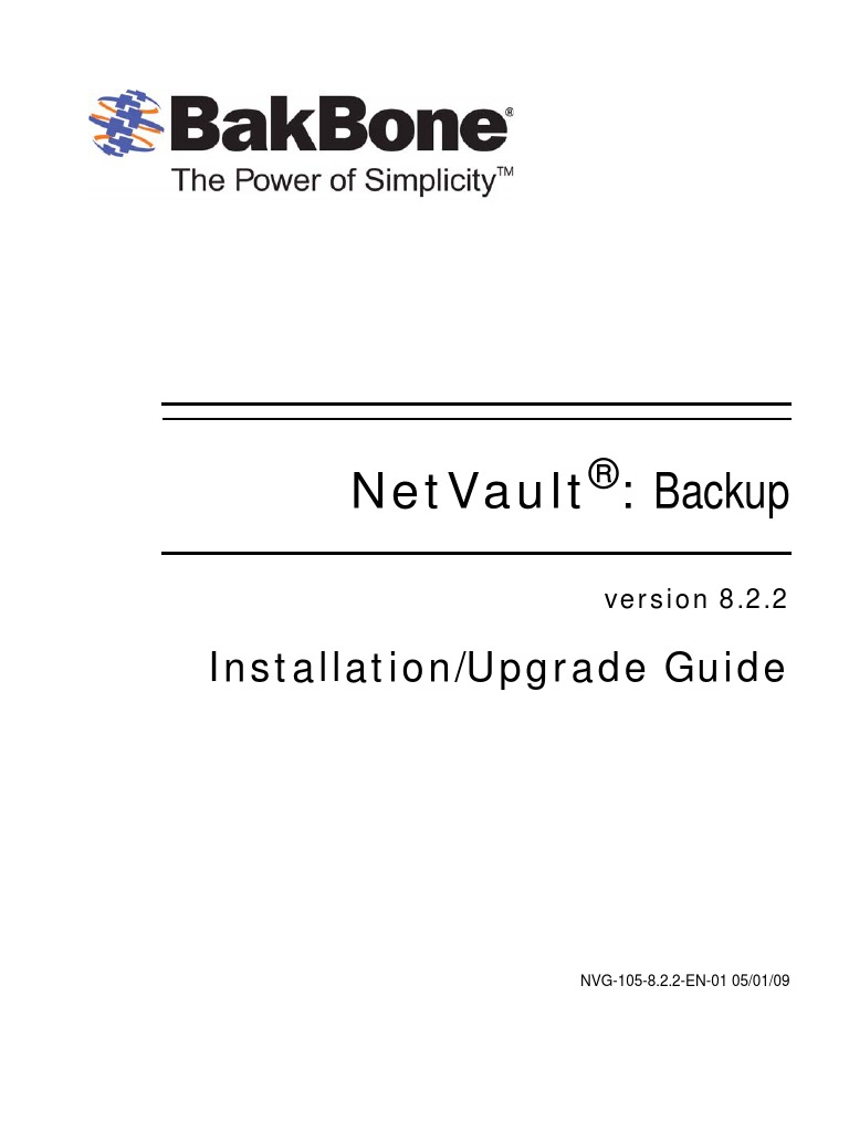 NetVault Backup Installation Upgrade Guide v8 2 2 English | PDF ...