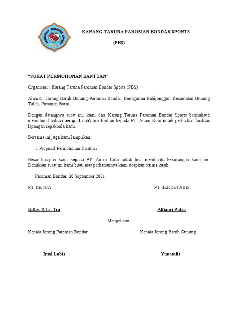 Proposal PBS Ke PT Anam Kot | PDF