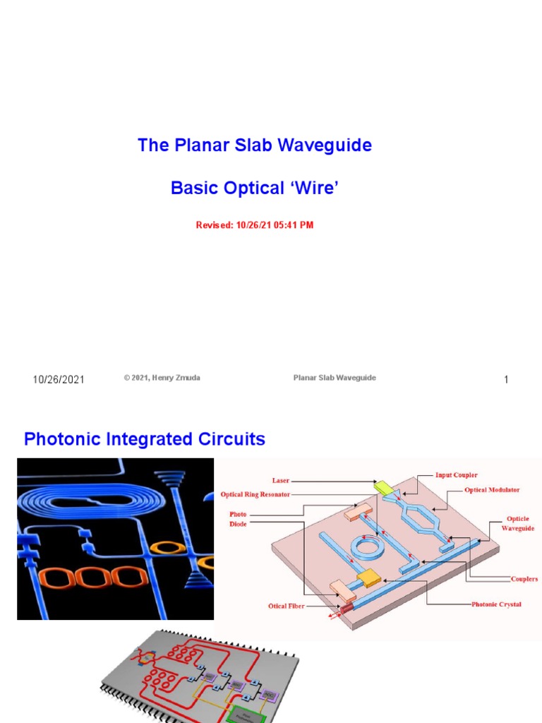Planar Slab Waveguide | PDF | Waveguide | Radiation