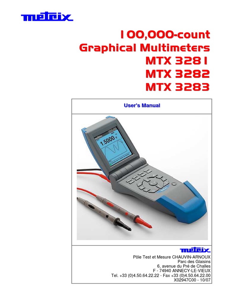 Metrix 3282 | PDF | Rechargeable Battery | Battery Charger