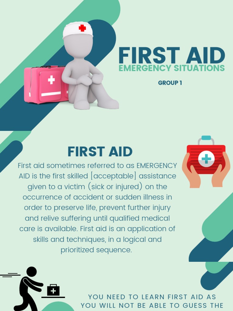 First Aid Group 1 | PDF | First Aid | Wound