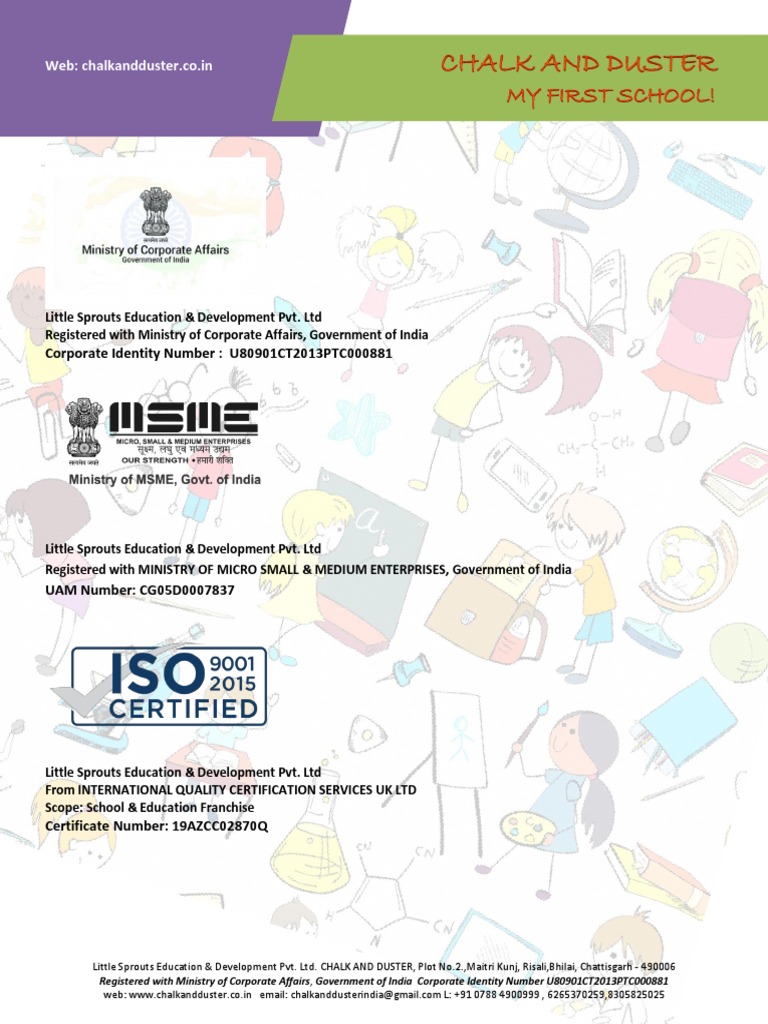 CHALK & DUSTER - Overview-1 | PDF | Franchising | Mail