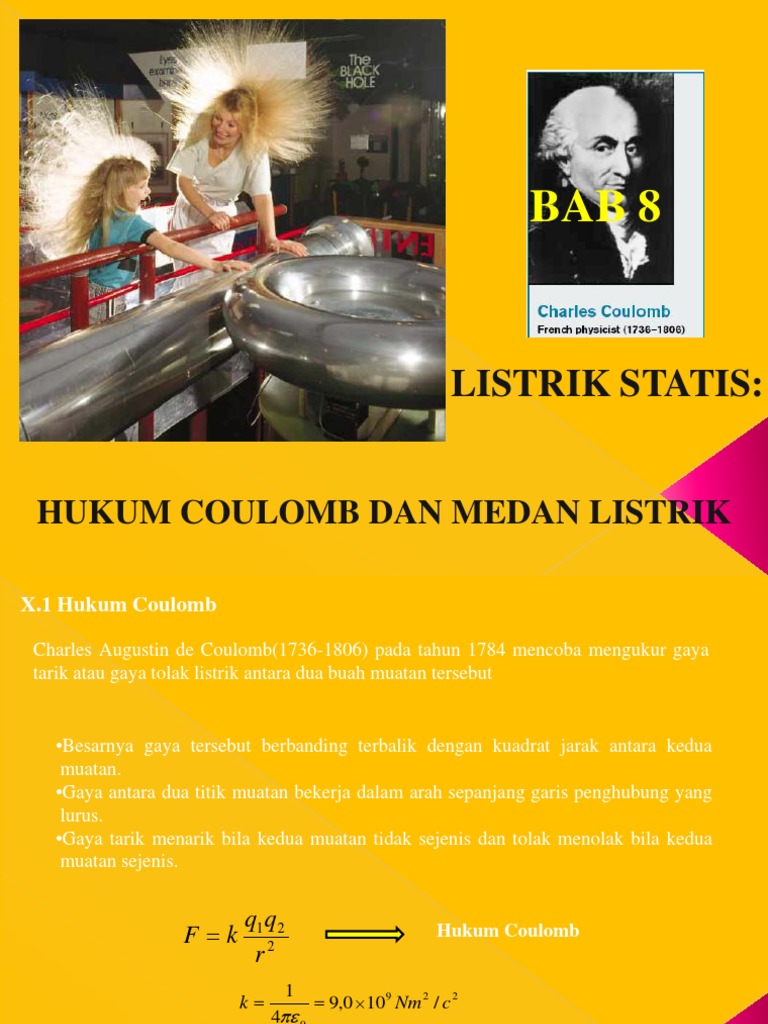 8 Hukum Coulomb Medan Listrik | PDF | Sains & Matematika 8 Hukum Coulomb Medan Listrik | PDF | Sains & Matematika