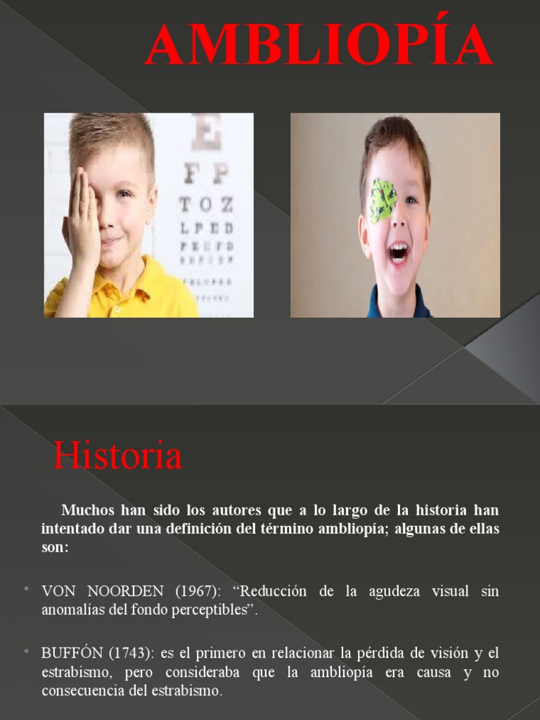 AMBLIOPIA | PDF | Ligero | Sistema visual