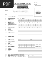 Bio Data Form, UOs | PDF | Bachelor Of Science | Academic Degree