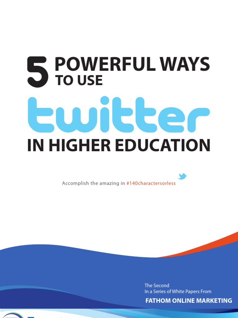 Twitter in Education | PDF | Hashtag | Online Advertising