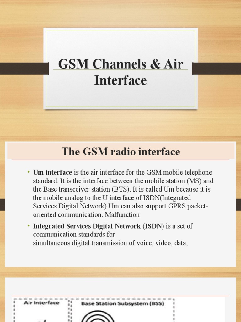GSM Channels & Air Interface | PDF | Telecommunications | Information ...