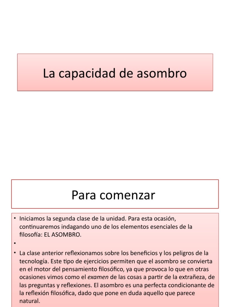 La Capacidad de Asombro | PDF | Logos
