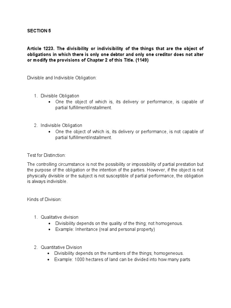 Oblicon Module 6 (Section 5) | PDF | Indemnity | Economies