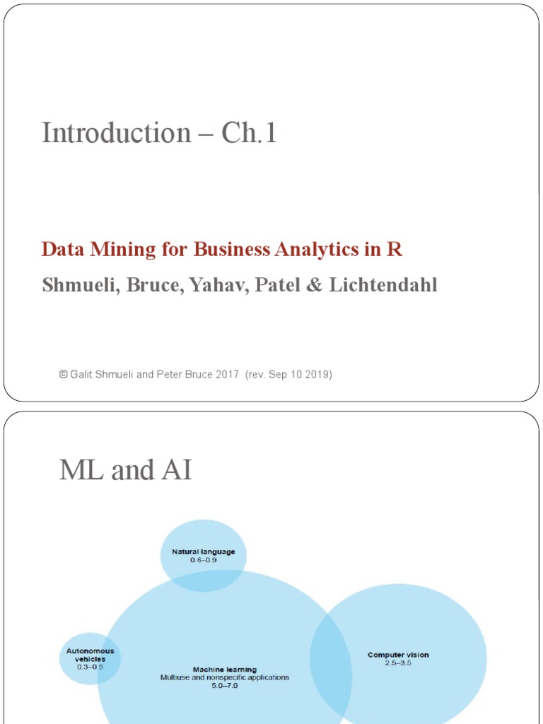 Introduction - Ch.1: Data Mining For Business Analytics in R | PDF ...