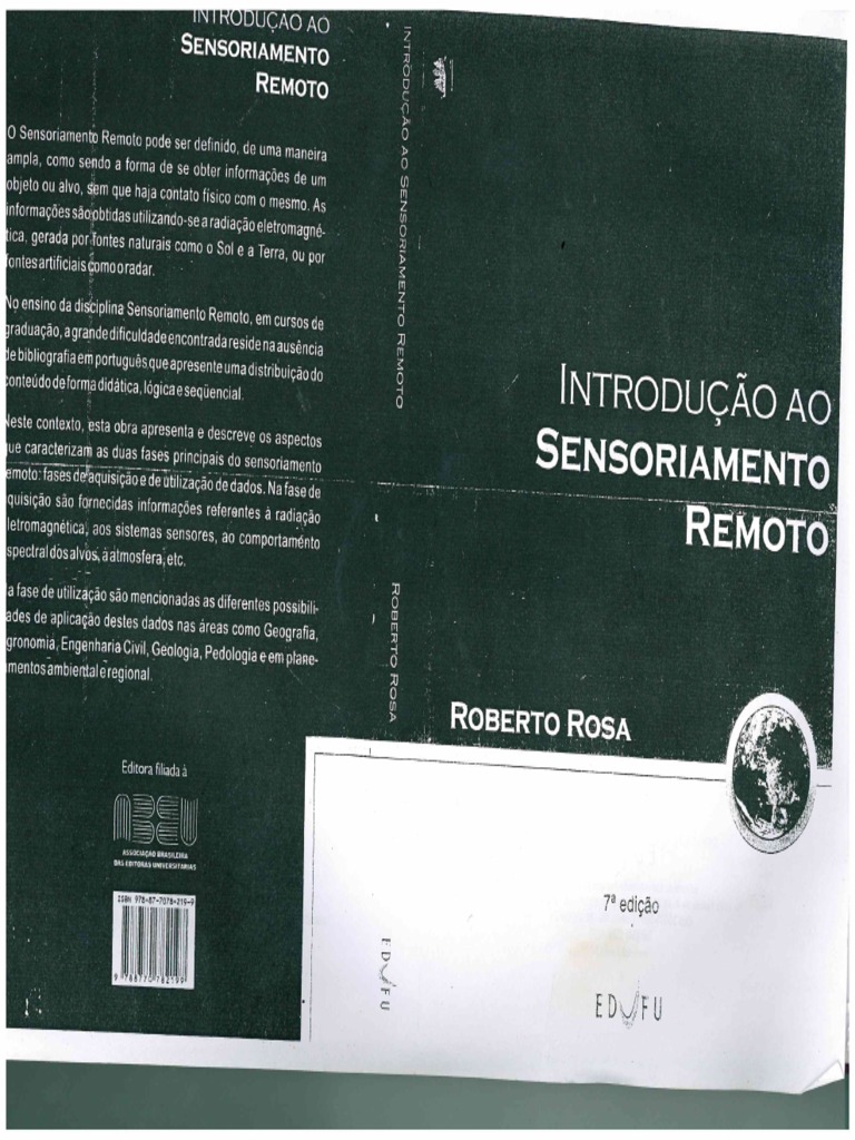 Introdução Ao Sensoriamento Remoto Roberto Rosa LIVRO | PDF