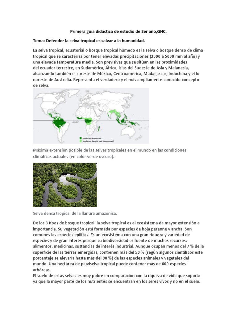 Primera Guía Didáctica de Estudio de 3er Año, GHC. Tema: Defender La ...