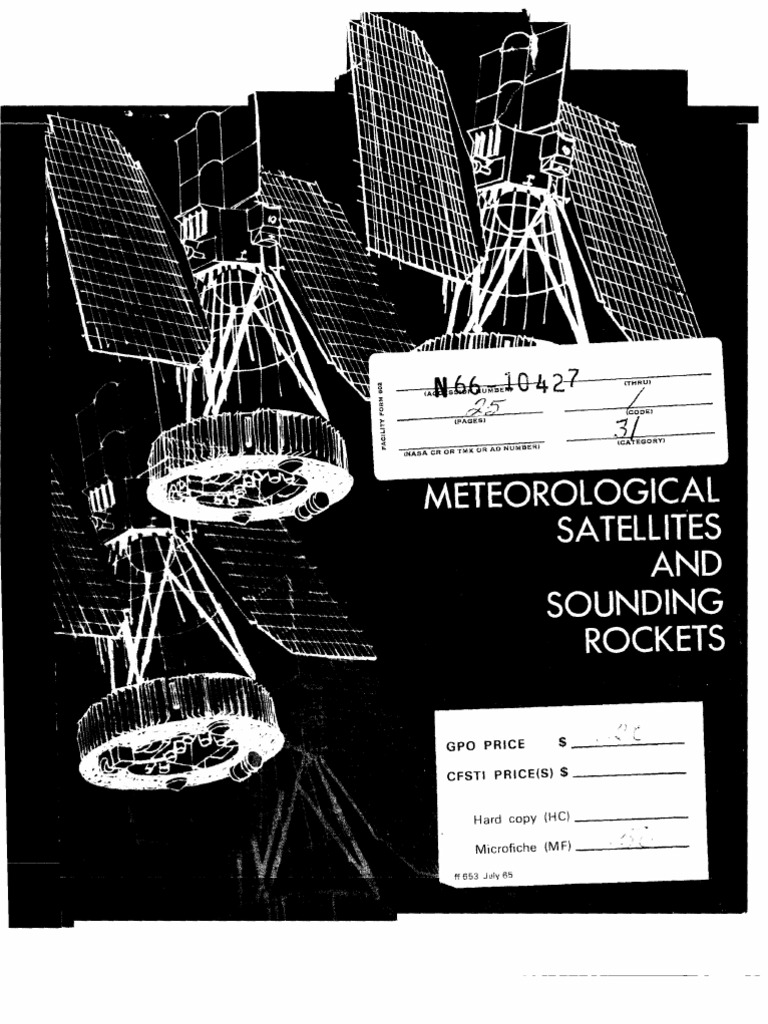 Meteorological Satellites and Sounding Rockets | PDF | Satellite ...