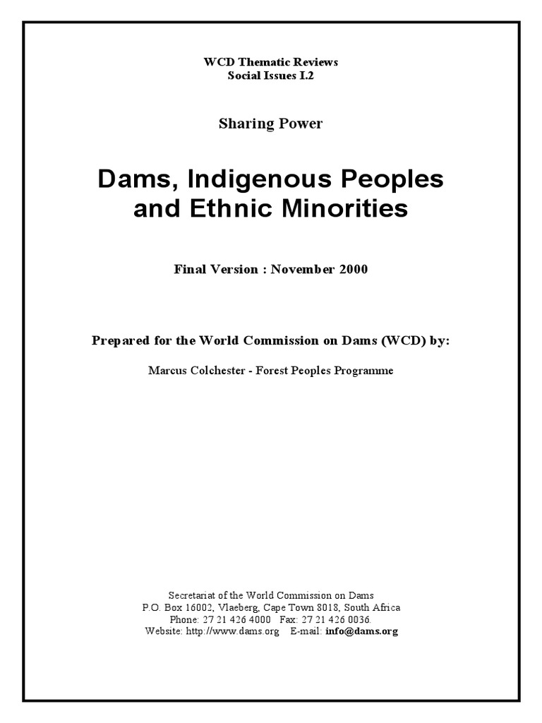 Dams Indigenous Peoples | PDF | Indigenous Peoples | International ...