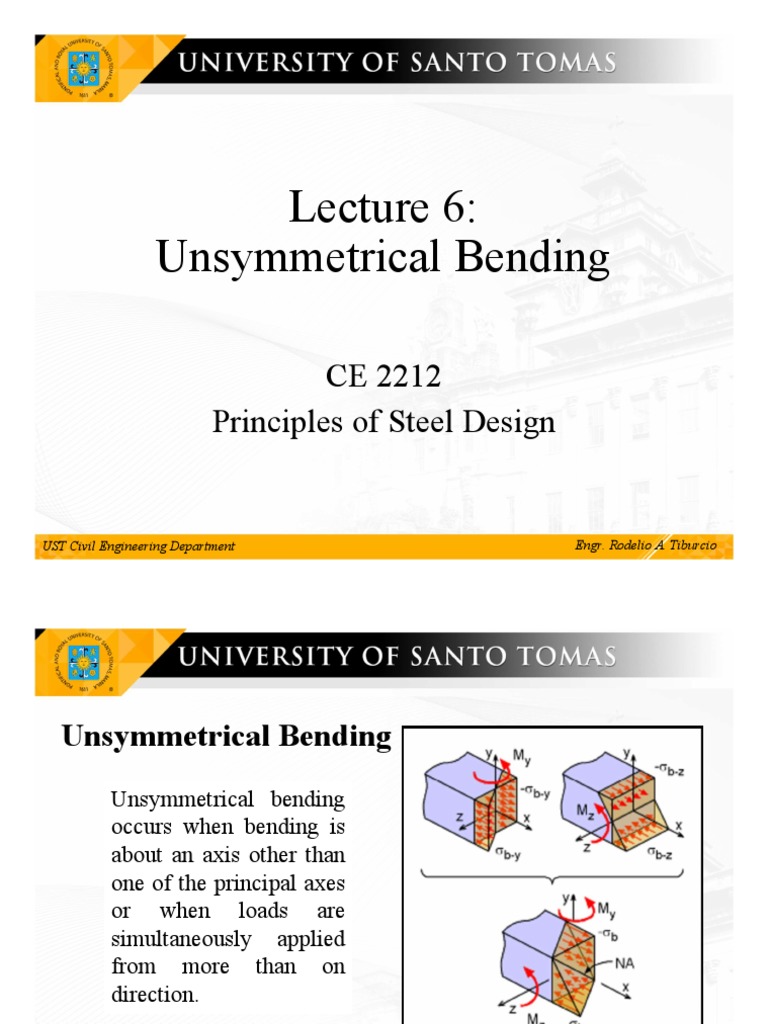 L6 Unsymmetrical Bending | Download Free PDF | Bending | Beam (Structure)