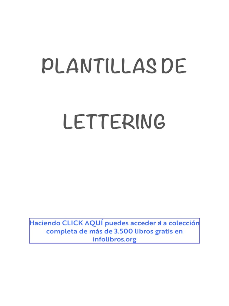 Ejercicios Lettering | PDF