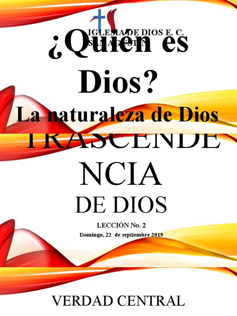 L2 La Trascendencia de Dios | PDF | Dios | Omnipotencia