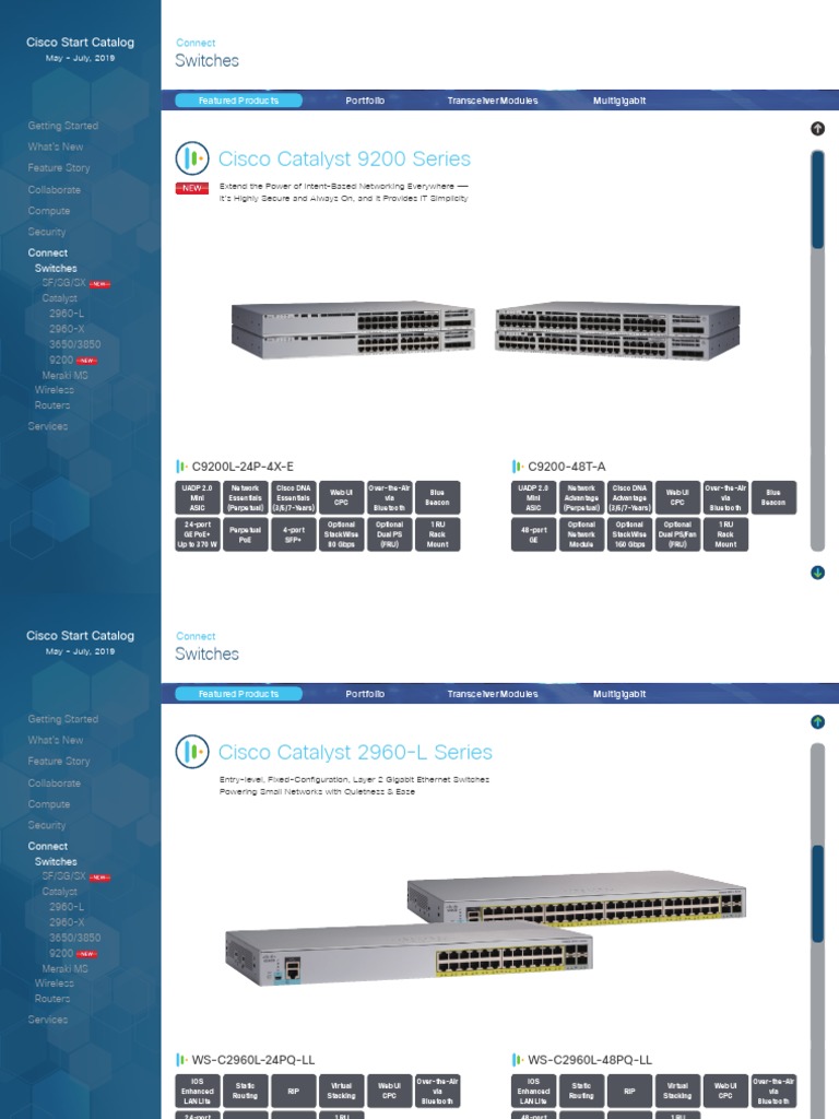 Cisco Start Catalog May-July 2019 | PDF | Network Switch | Computer ...