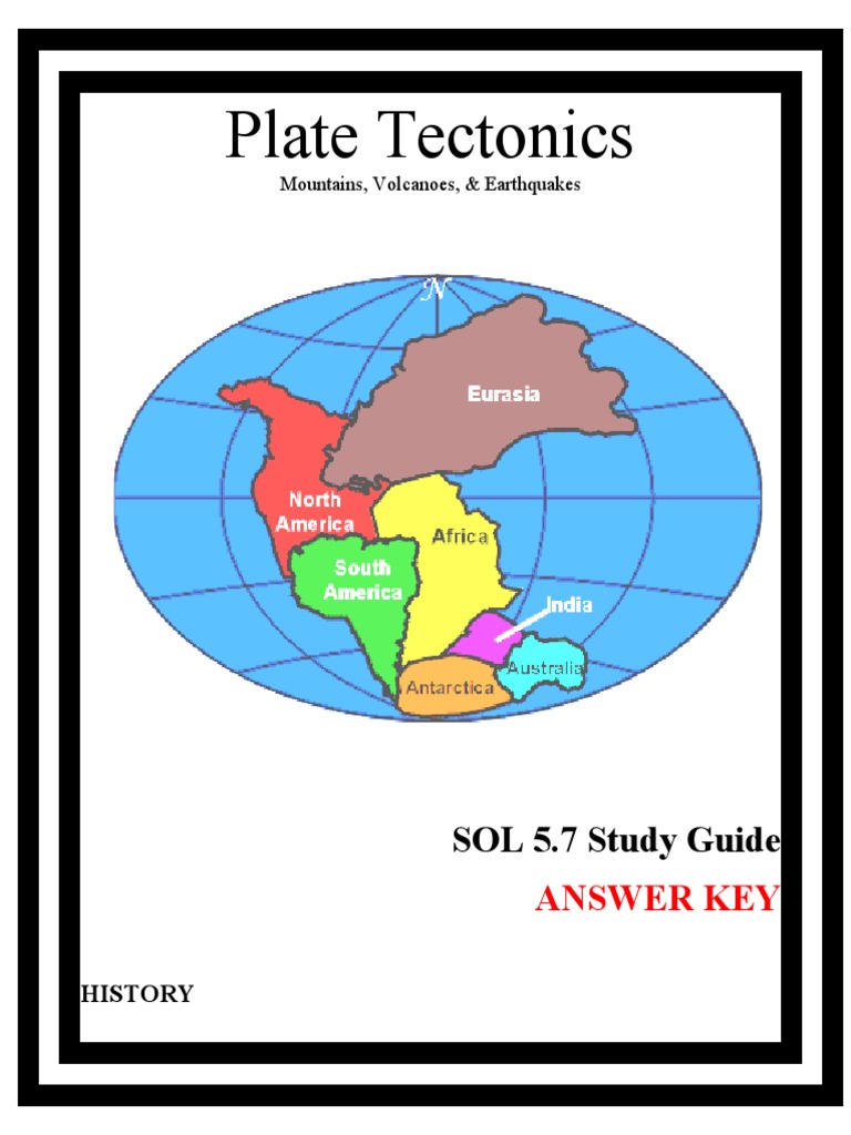 Plate Tectonics - Study Guide ANSWER KEY | PDF | Plate Tectonics | Volcano