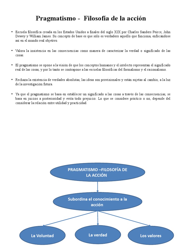 Pragmatismo Filosofia de La Acción | PDF | Pragmatismo | Verdad