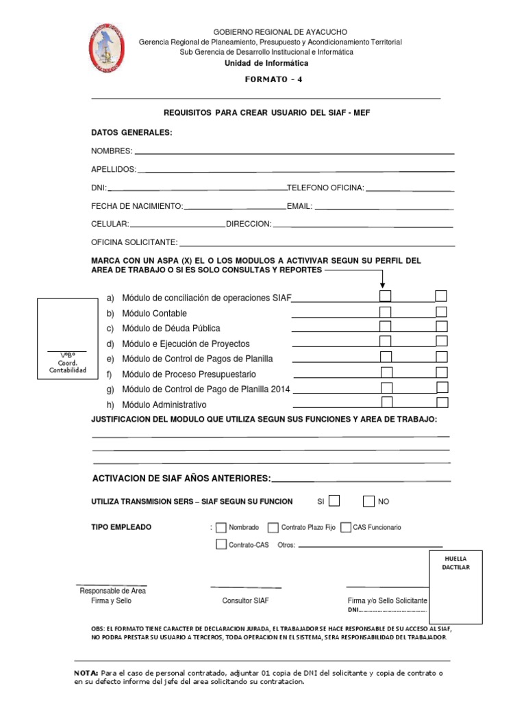 Formato SIAF | PDF | Informática | Edad de información