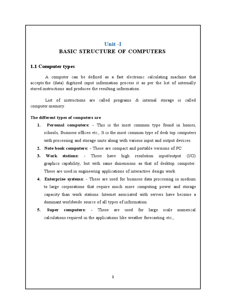unit-i-basic-structure-of-computer-pdf-computer-data-storage