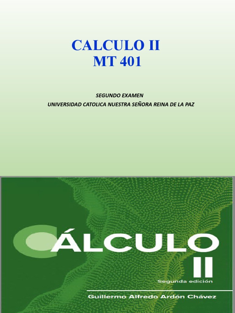 Calculo Ii Examen Segundo 1 - 12 | PDF