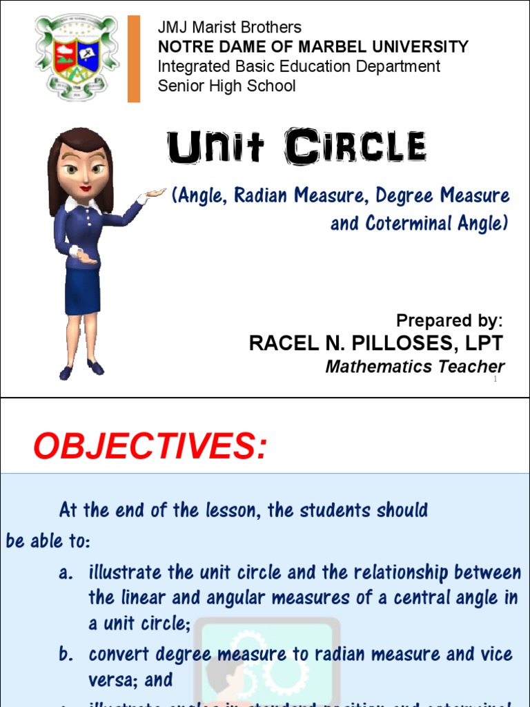 Unit Circle: (Angle, Radian Measure, Degree Measure and Coterminal ...