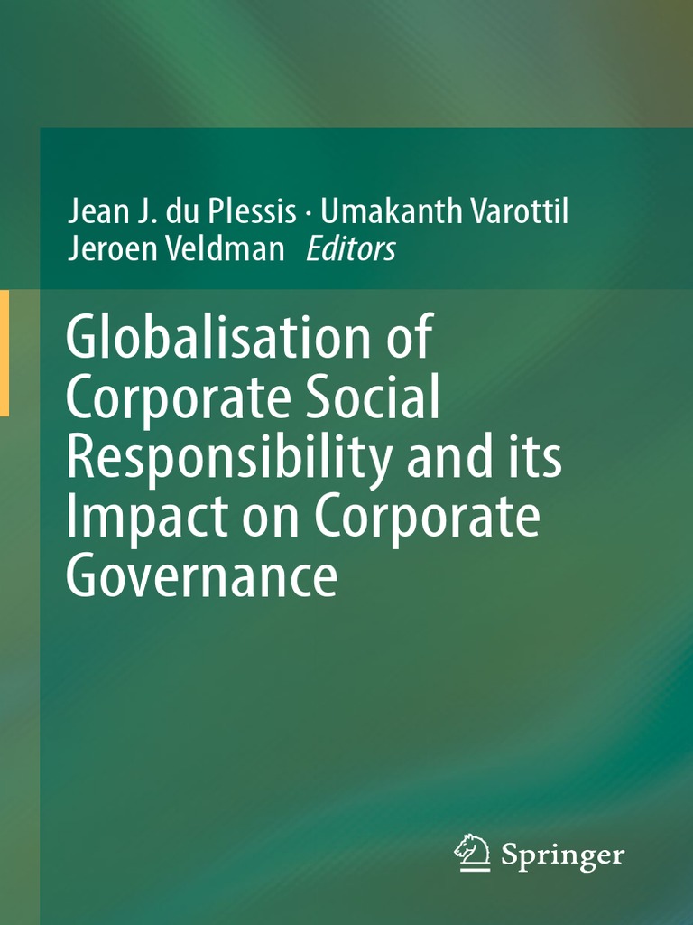 Globalisation of CSR and Its Impact On Corporate Governance '18 | PDF | Corporate Social ...