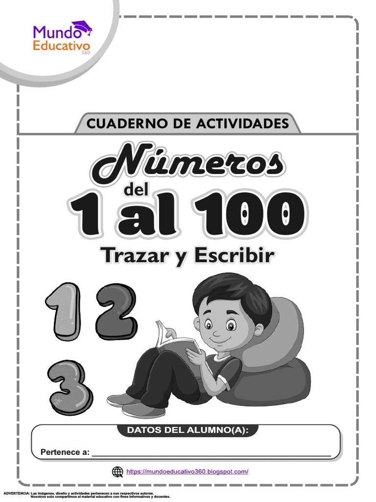 Trazos de Números (1-100) Me360 | PDF