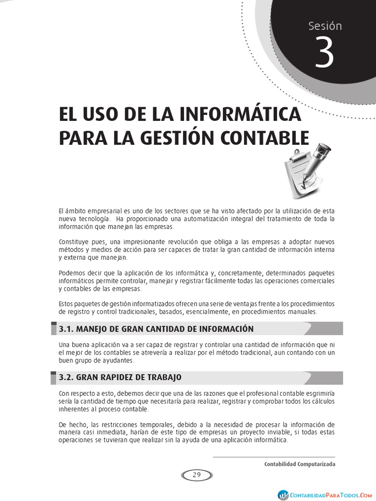Contabilidad Computarizada Unidad II S. 3-4 | Descargar gratis PDF ...