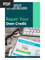 Credit Repair Packet | PDF | Credit History | Credit Bureau